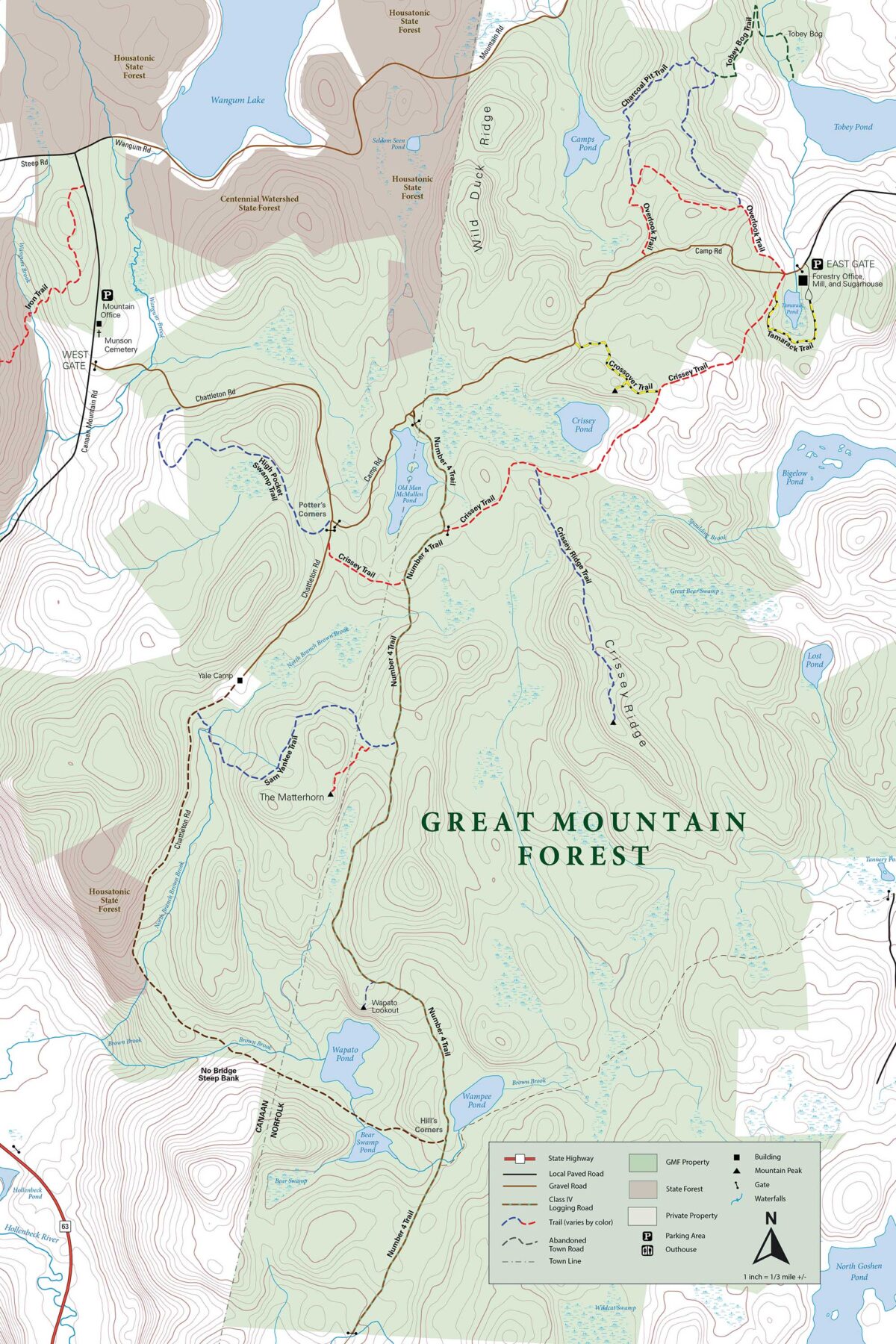 Great Mountain Forest Recreational Map – Great Mountain Forest